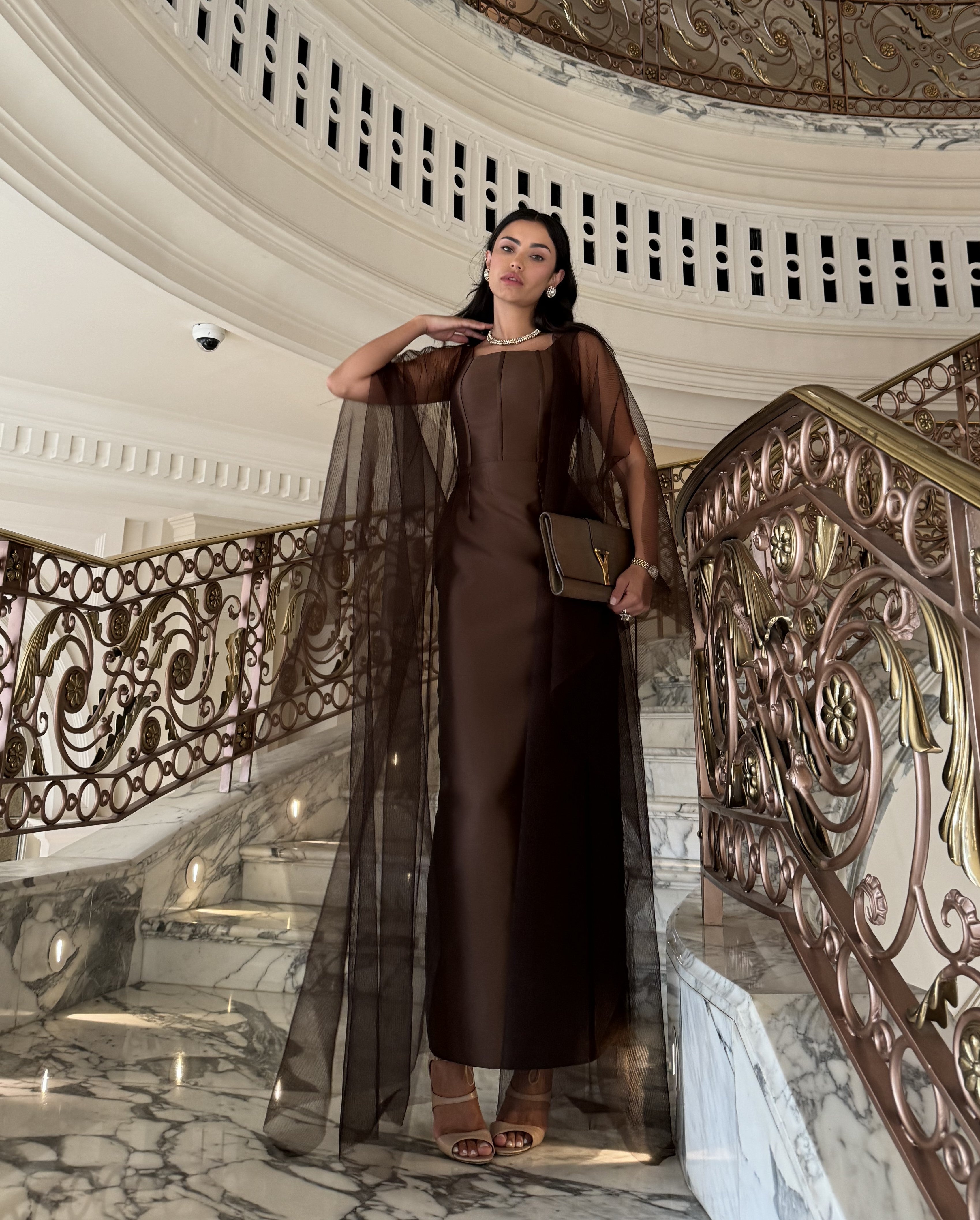 Brown Corset dress w/ Abaya – Soarby800tailor